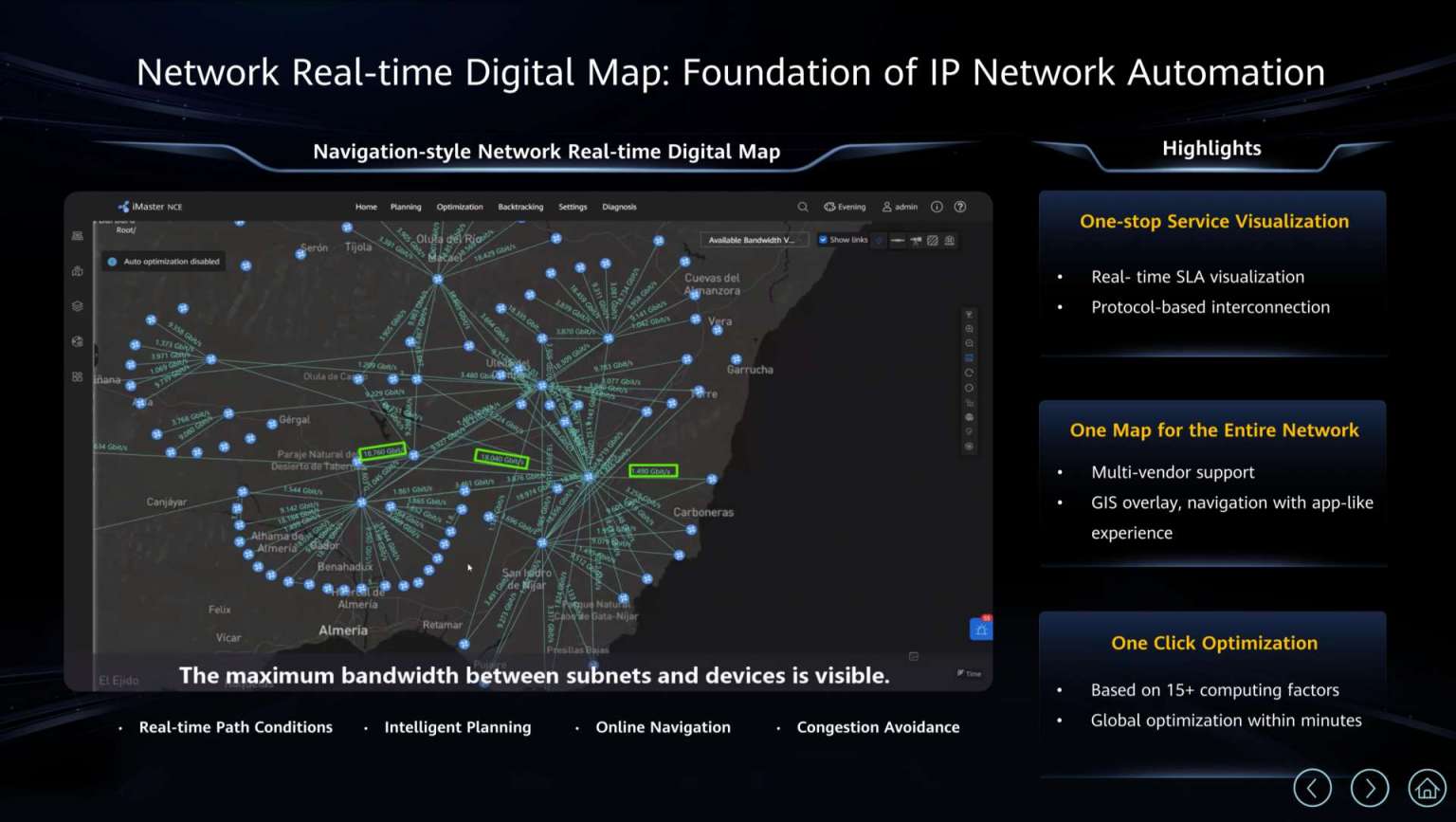 Huawei Debuts iMaster NCE's Real-Time Digital Map for IP Networks at ...